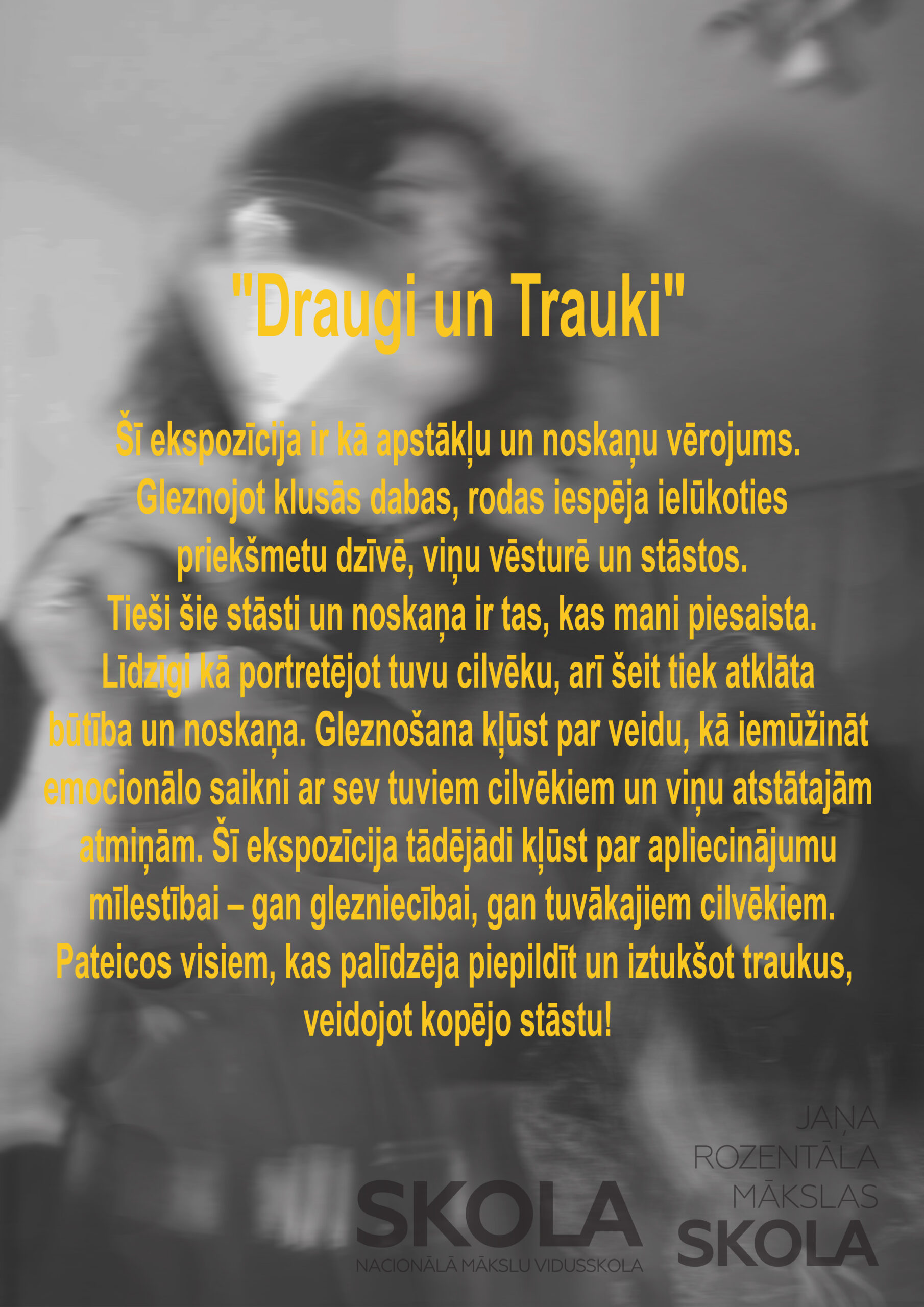Tariela Alijeva izstāde "Draugi un trauki" - Jaņa Rozentāla Mākslas Skola